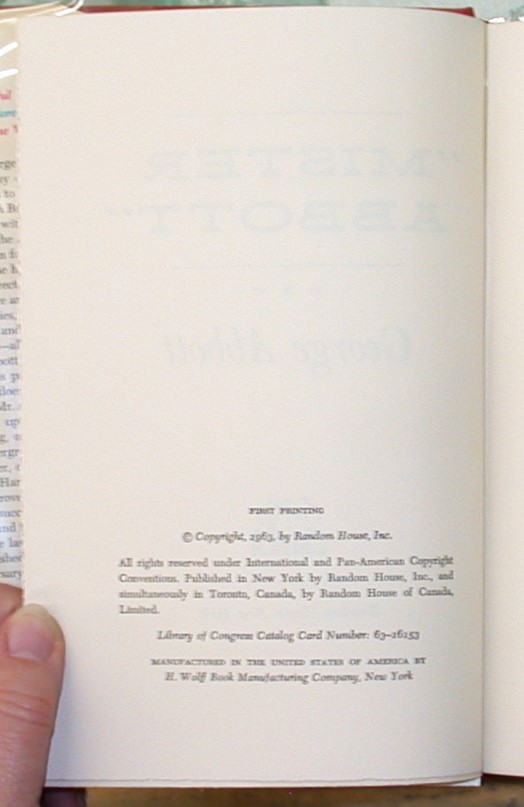 Abbott, George: Mister Abbott – The Iliad Bookshop