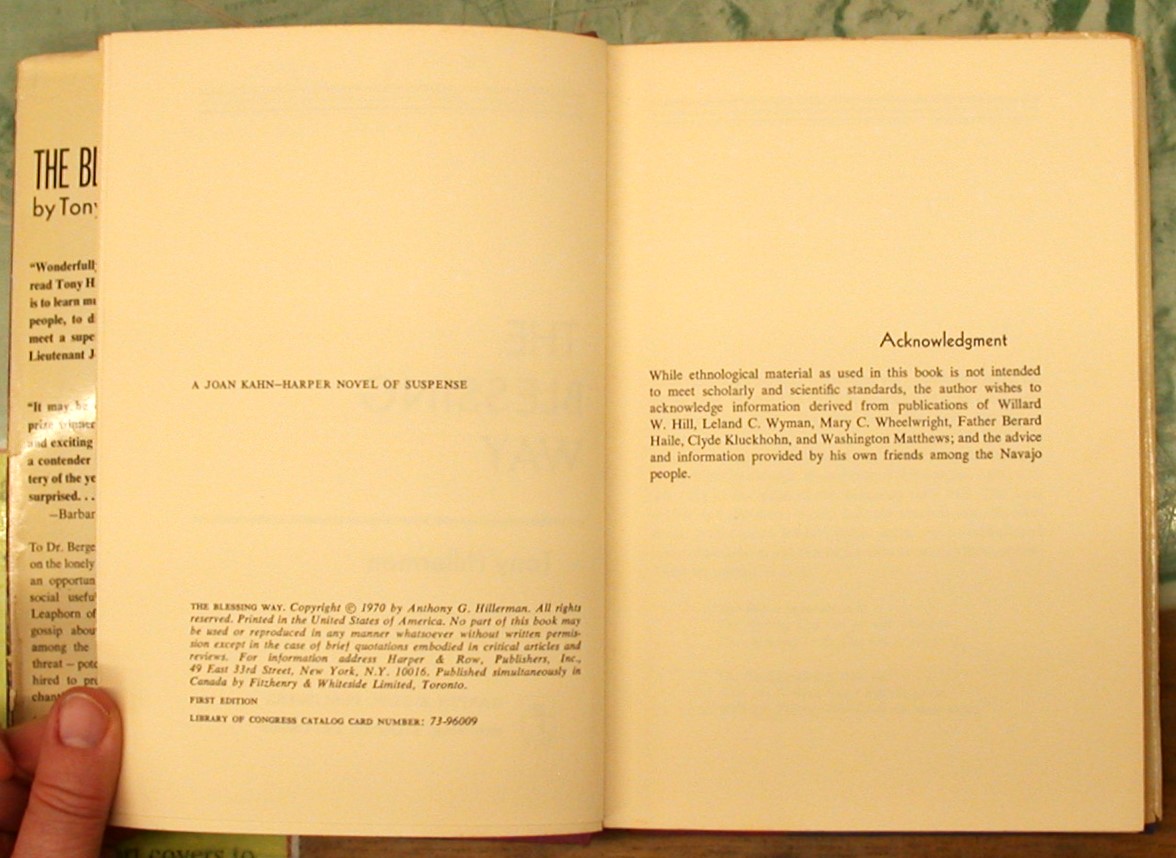 Hillerman, Tony: The Blessing Way – The Iliad Bookshop